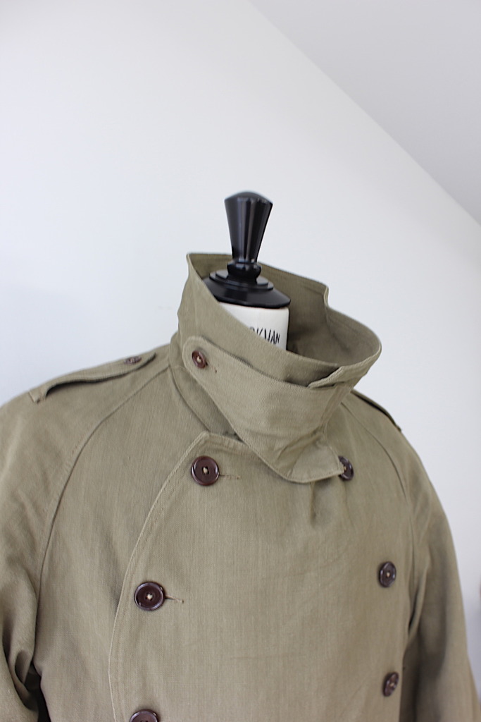 【SPECIAL】DEAD STOCK 30-40s FRENCH ARMY"M38 MOTOR CYCLE COAT with LILER ...