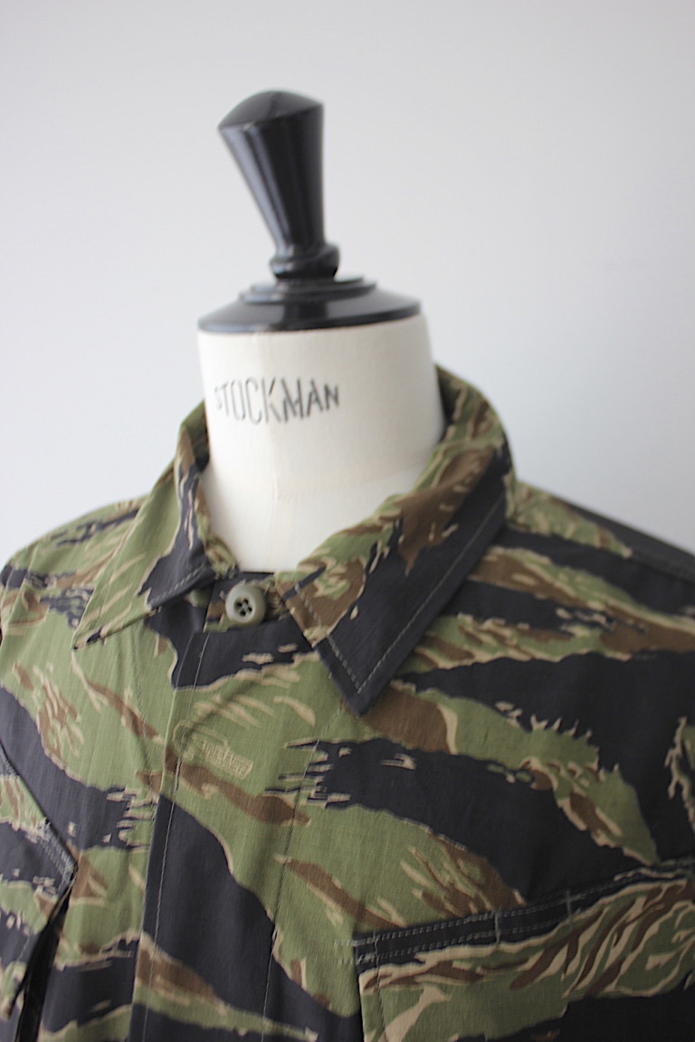 DEAD STOCK US CIVILIAN "JUNGLE FATIGUE JACKET"TIGER STRIPE CAMO MADE IN ...